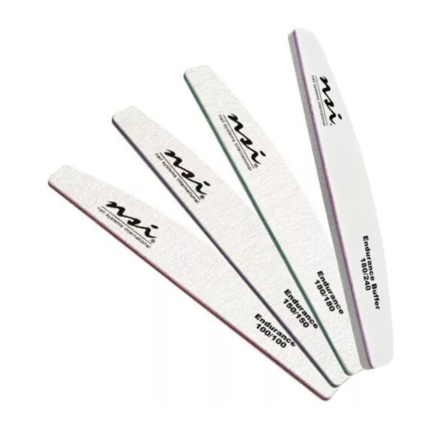 NSI Dura Nail Files Multi Grip Choice Acrylic Nail Files (10pck ...